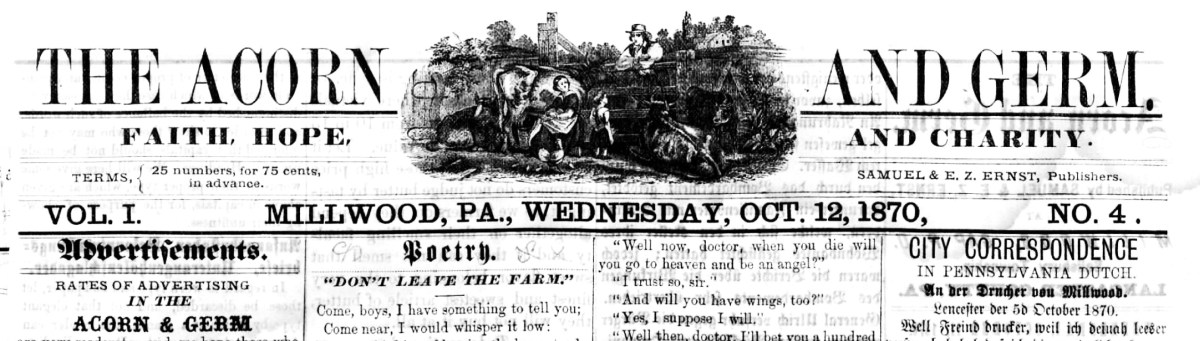 Samuel Ernst and the German Language | Anabaptist Historians