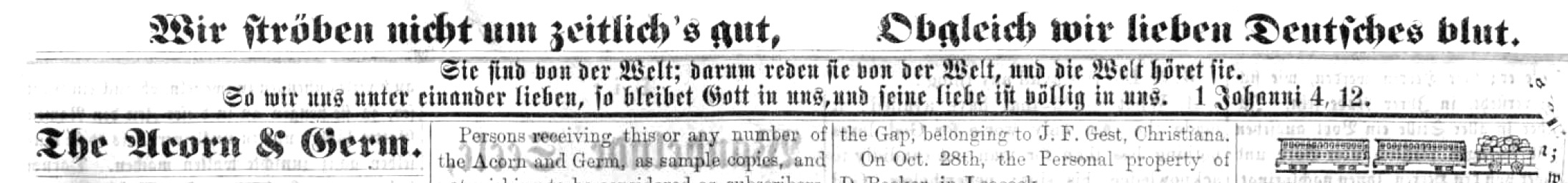Samuel Ernst and the German Language | Anabaptist Historians