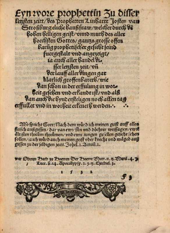 Melchior Hoffman’s Defense of Female Prophets | Anabaptist Historians